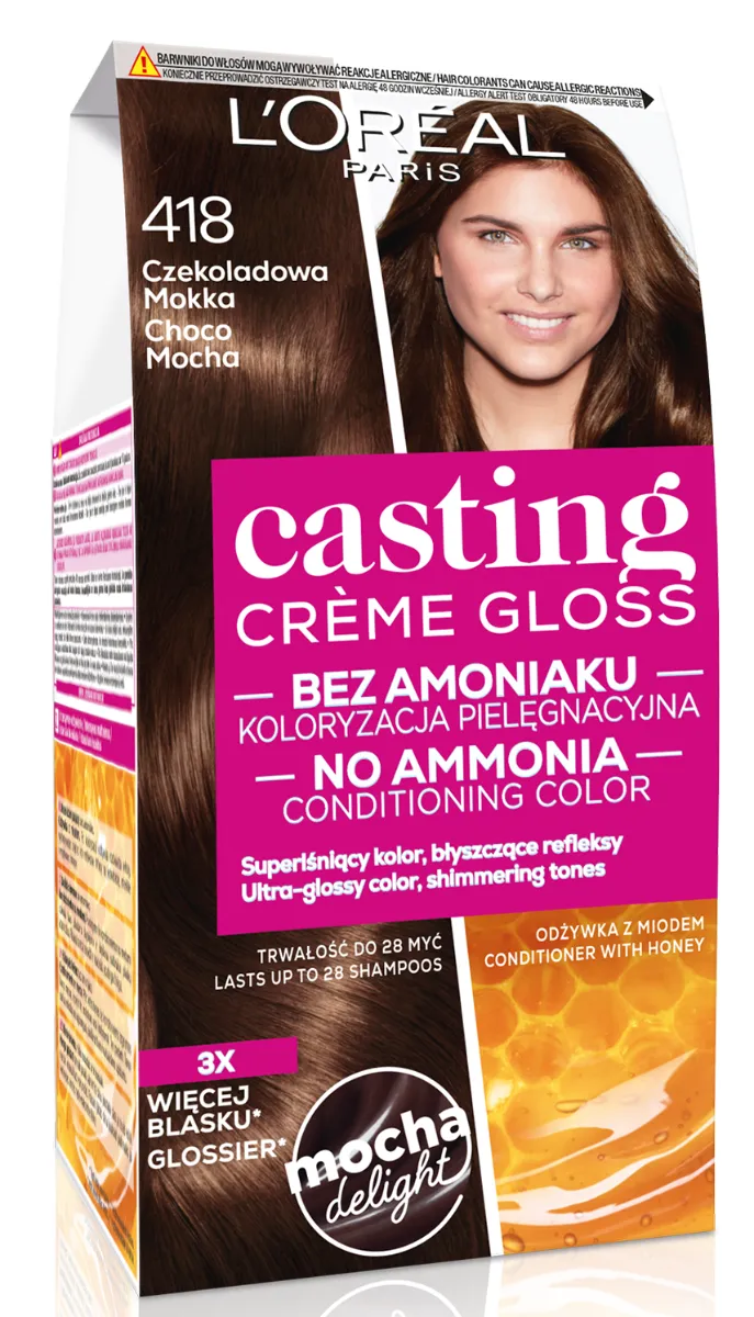 L'Oreal Paris Casting Creme Gloss Semi-Permanent Hair Color 418 Choco Mocha - MyLook